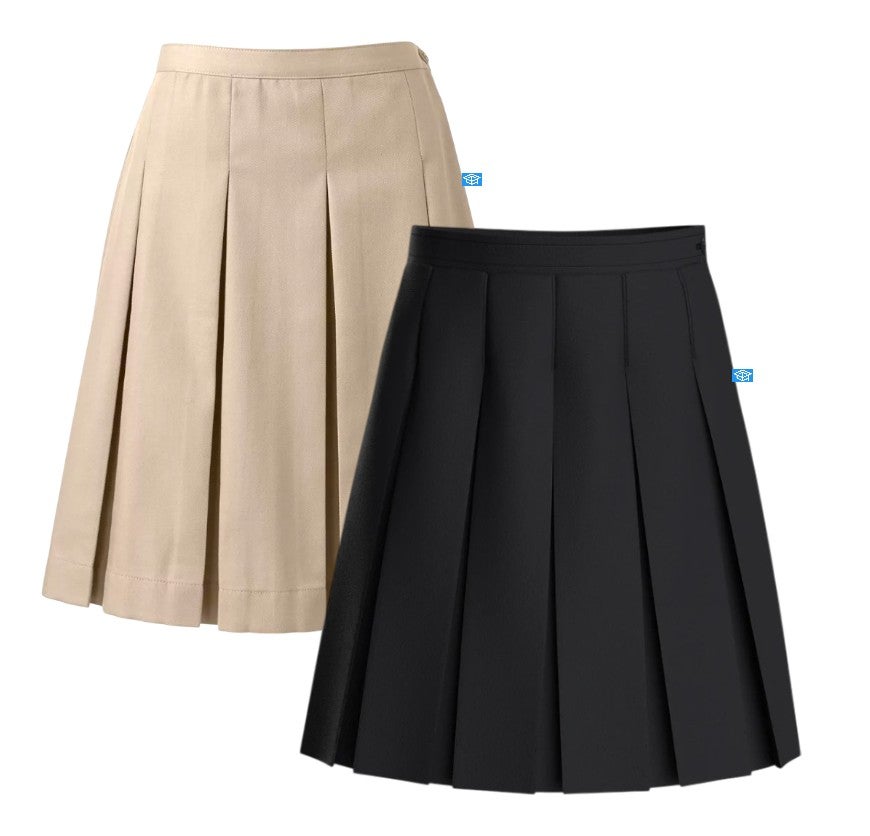 Stitched-Down Box Pleat Skirt | Tan Uniform Co.